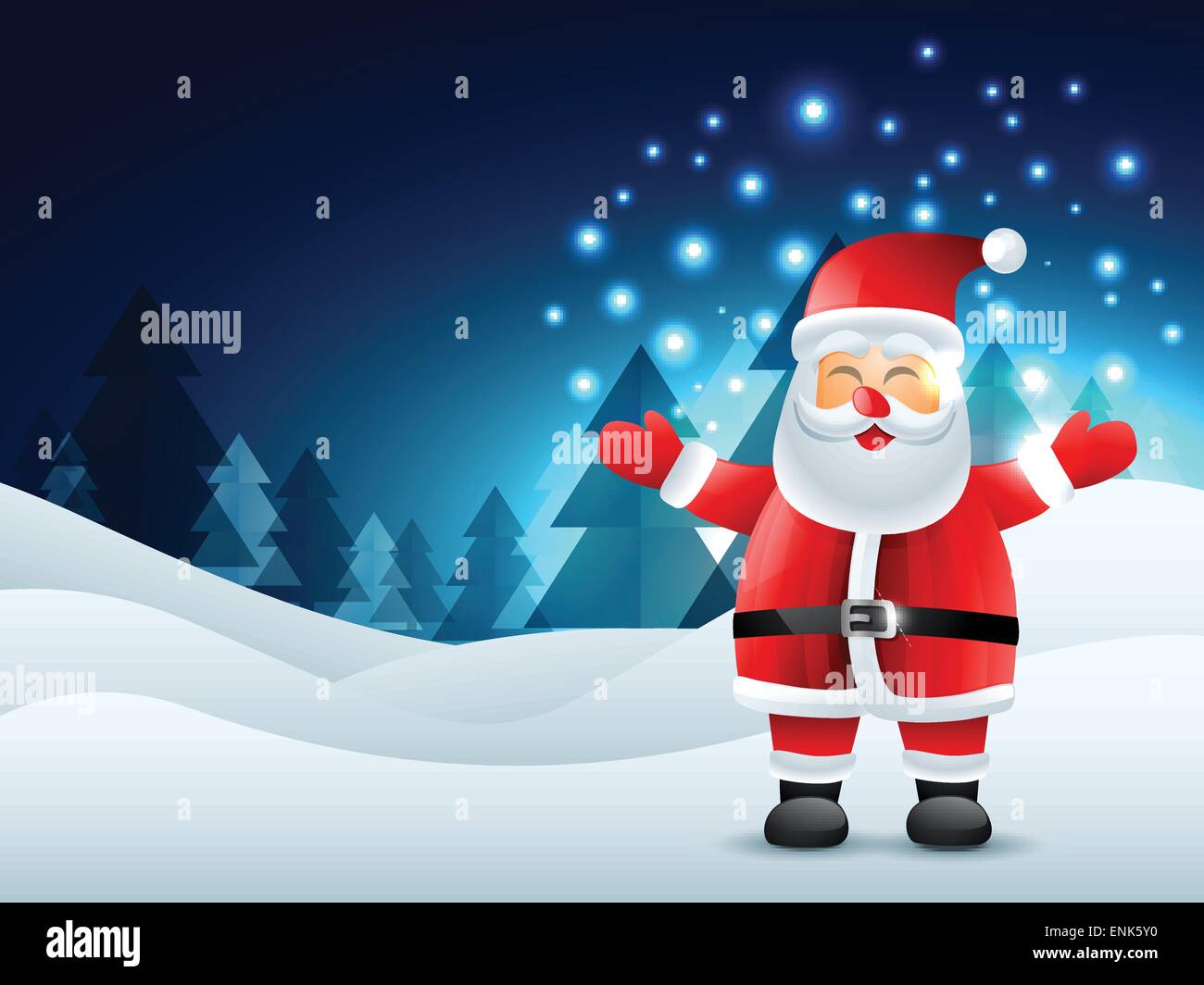 Laughing santa claus Stock Vector Images - Alamy