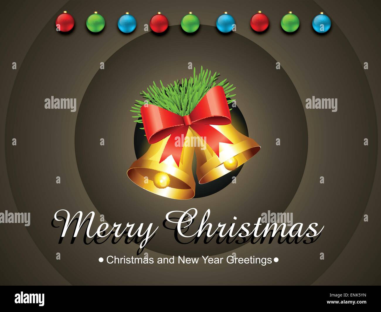 stylish vector christmas bell design Stock Vector Image & Art - Alamy