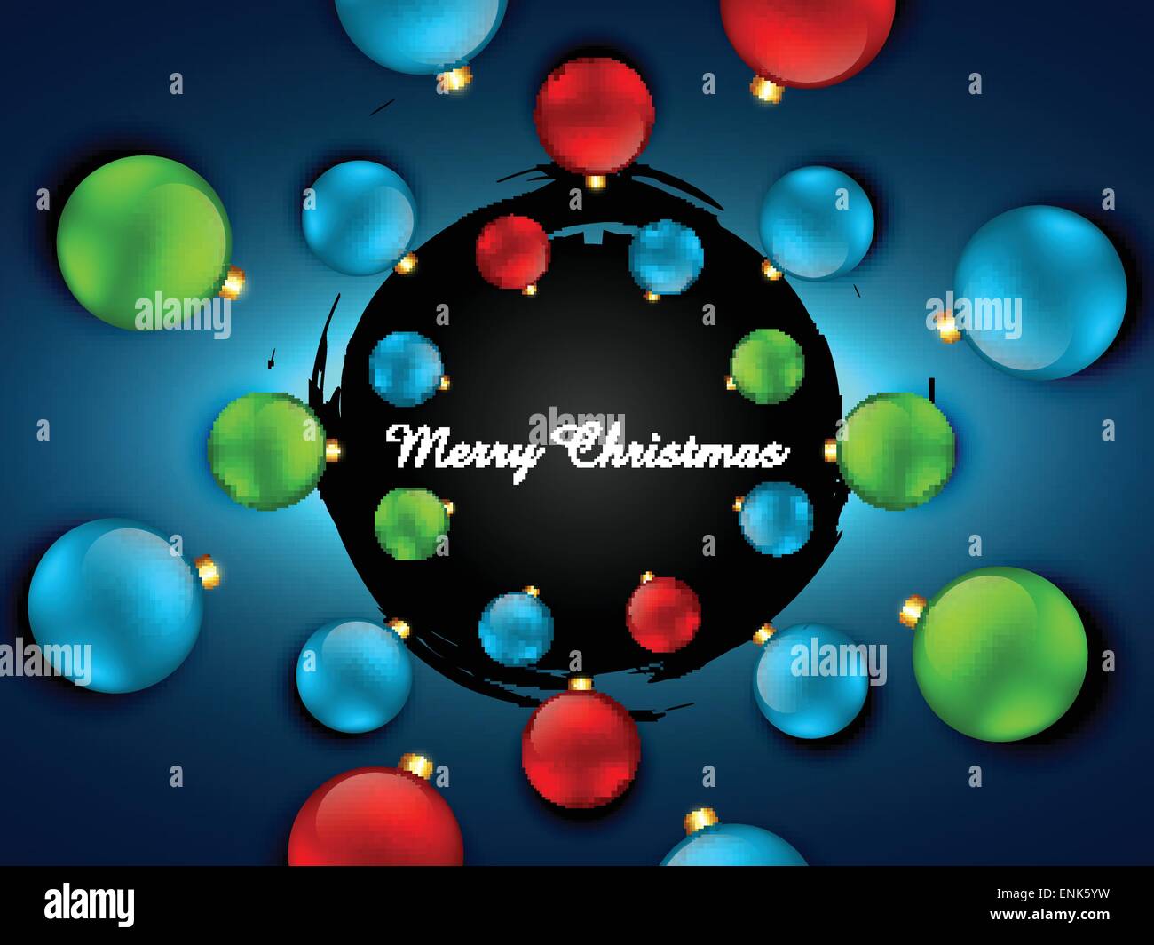 beautiful merry christmas background design illustration Stock Vector ...