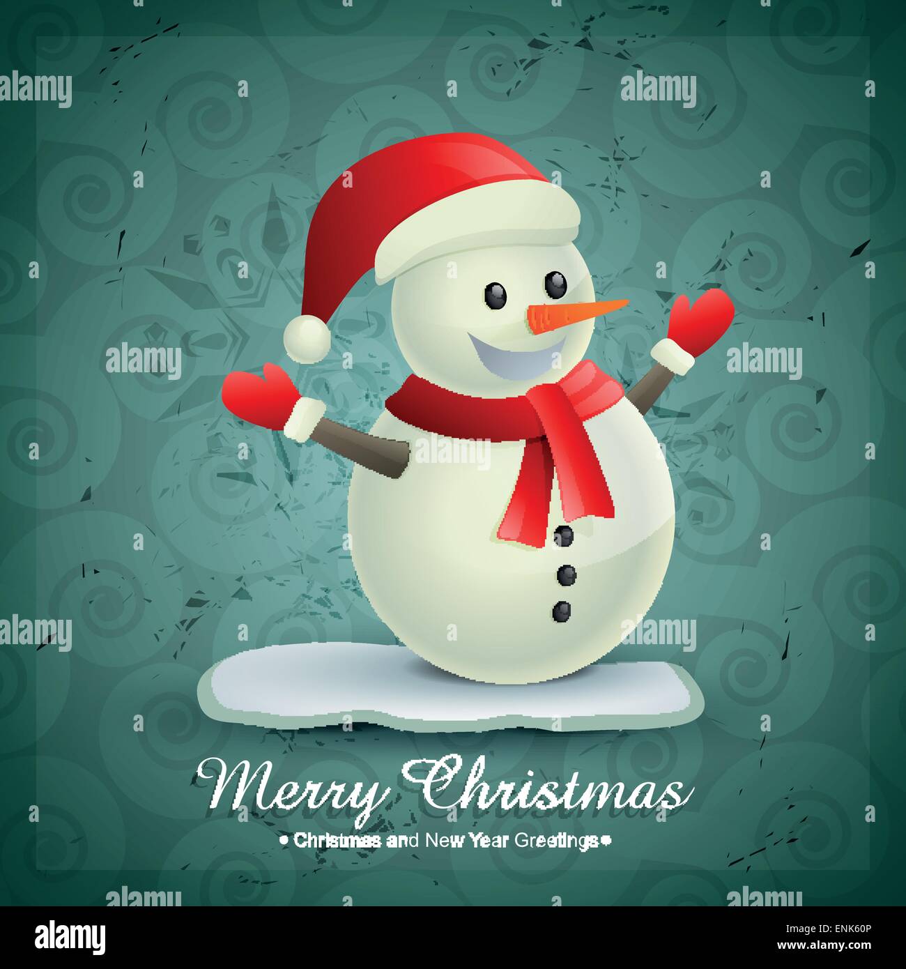 vector cute snowman design illustration Stock Vector Image & Art - Alamy