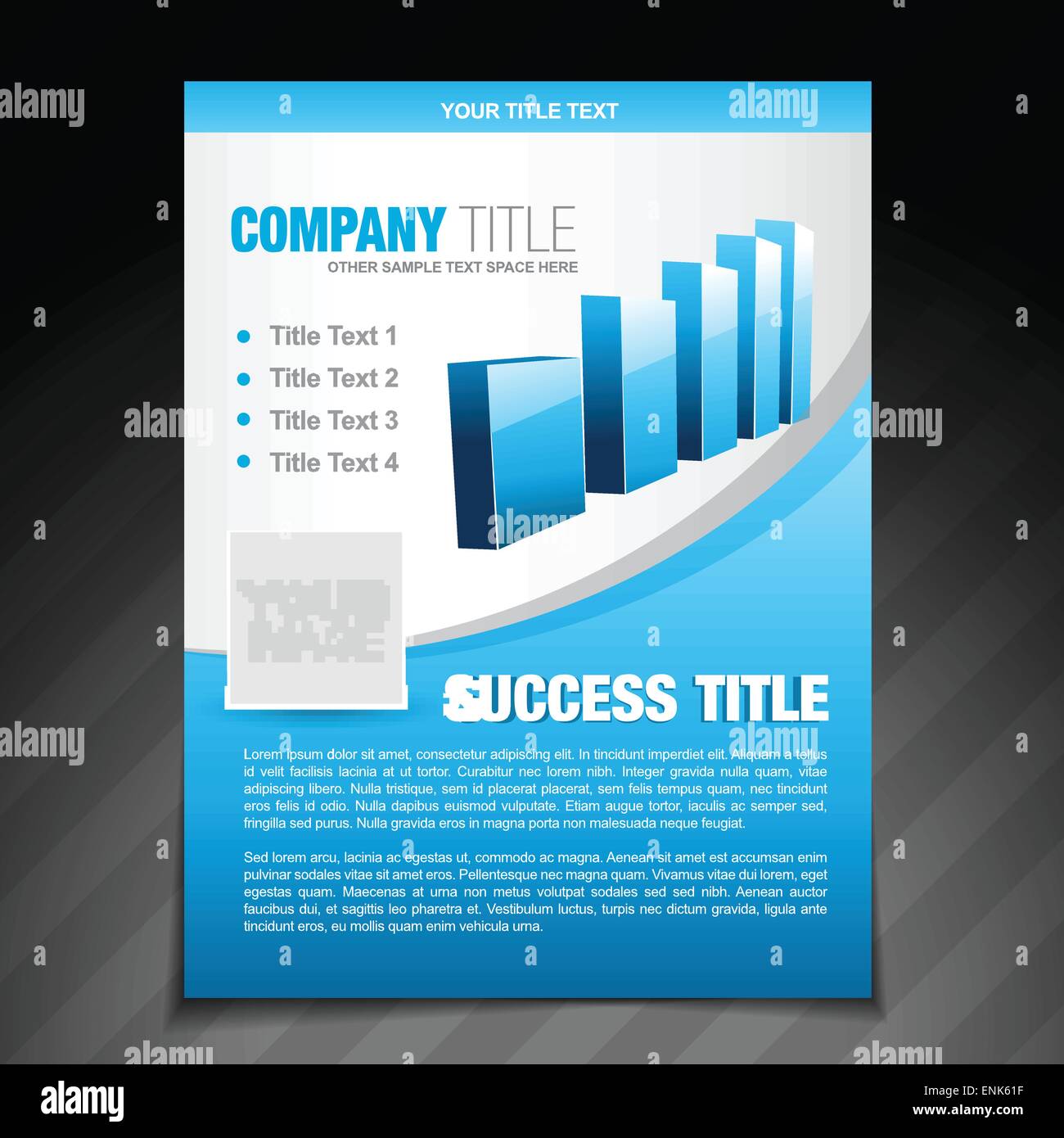 vector success flyer brochure poster template design Stock Vector Image ...
