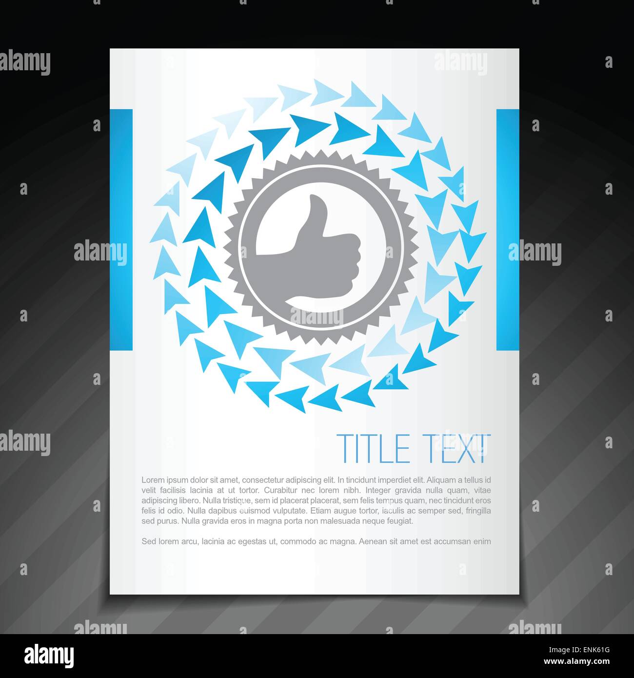 vector achievement flyer brochure poster template design Stock Vector ...