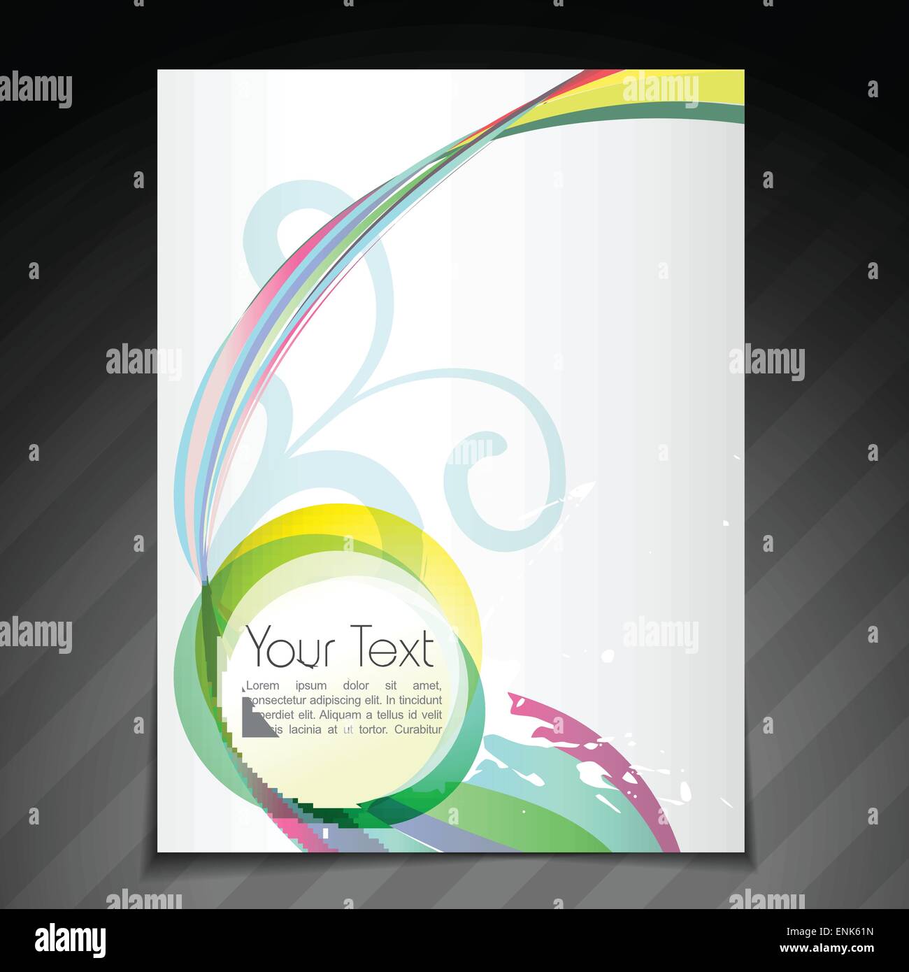 vector colorful flyer brochure template Stock Vector Image & Art - Alamy