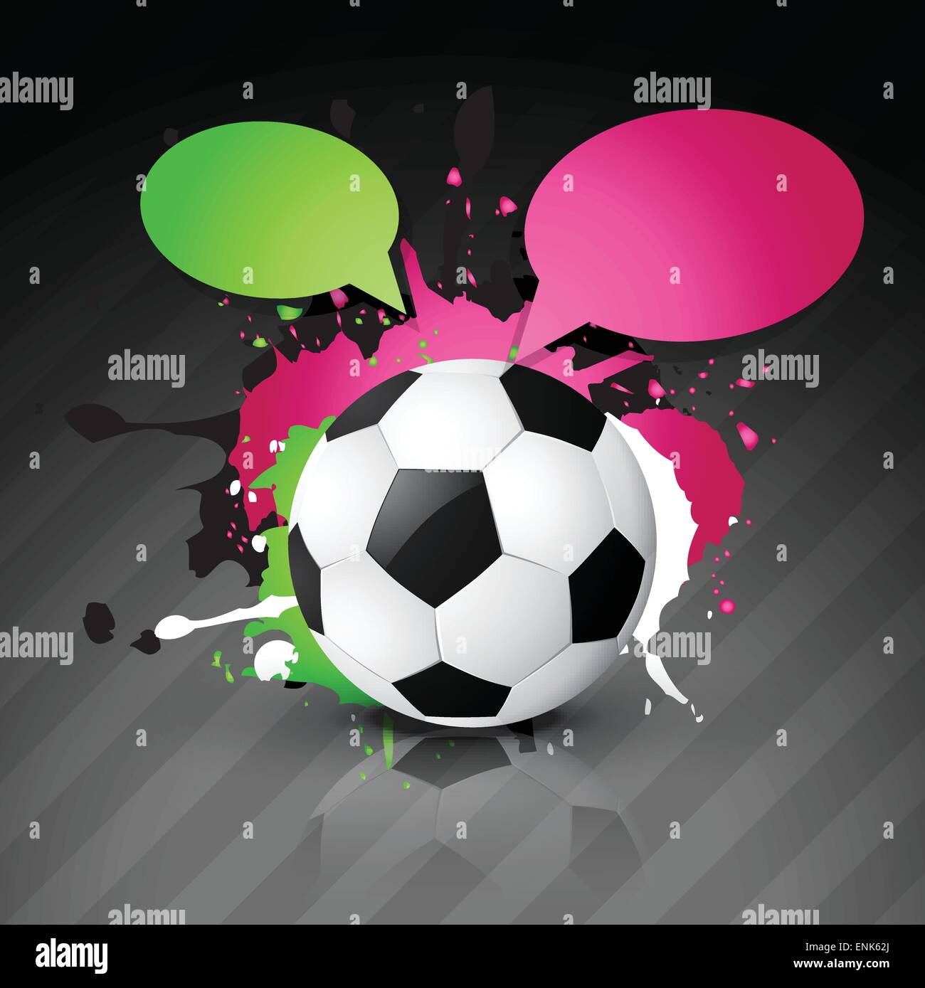 vector football design with chat bubbles Stock Vector Image & Art - Alamy