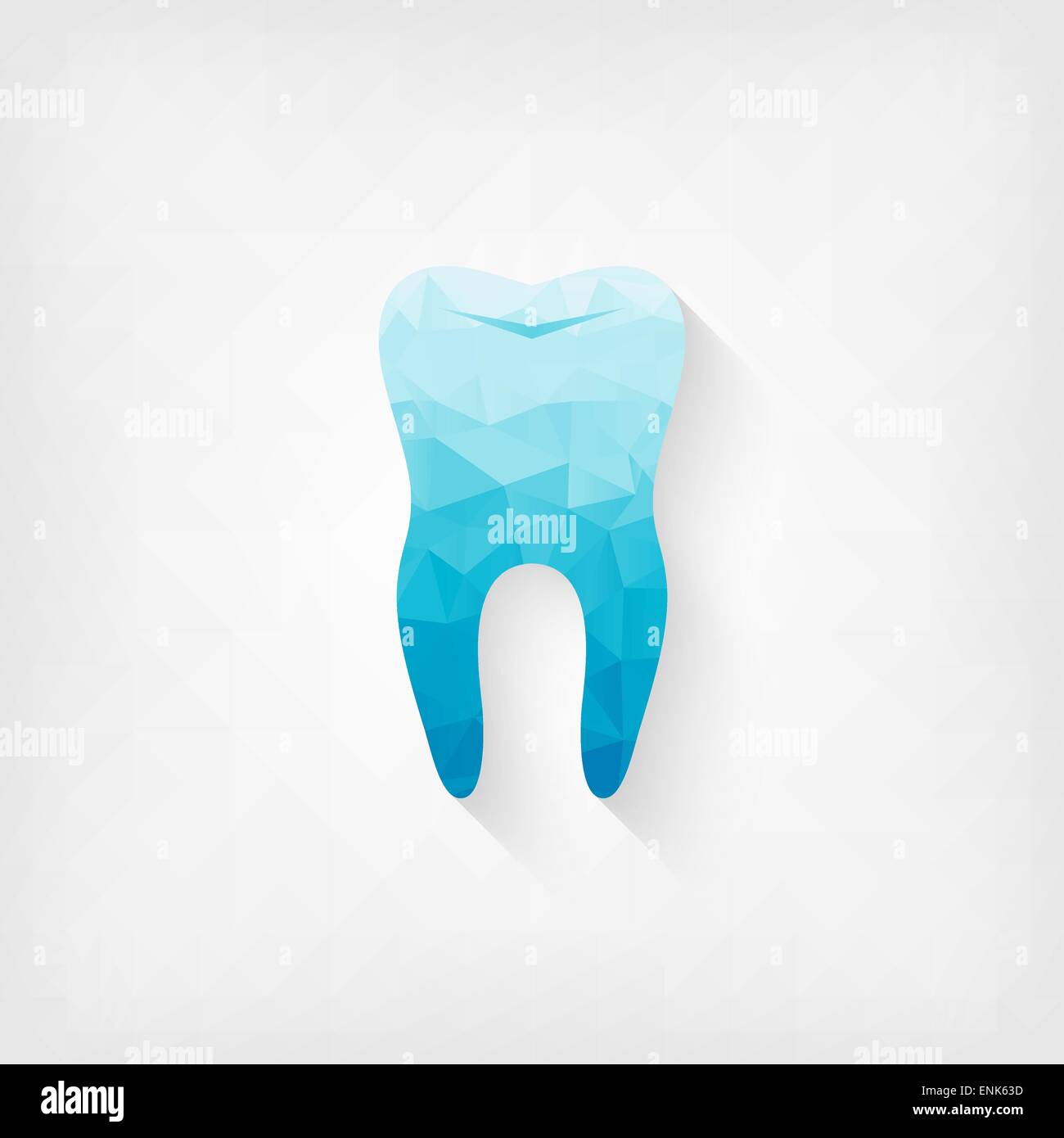 tooth blue polygon symbol - vector illustration. eps 10 Stock Vector ...