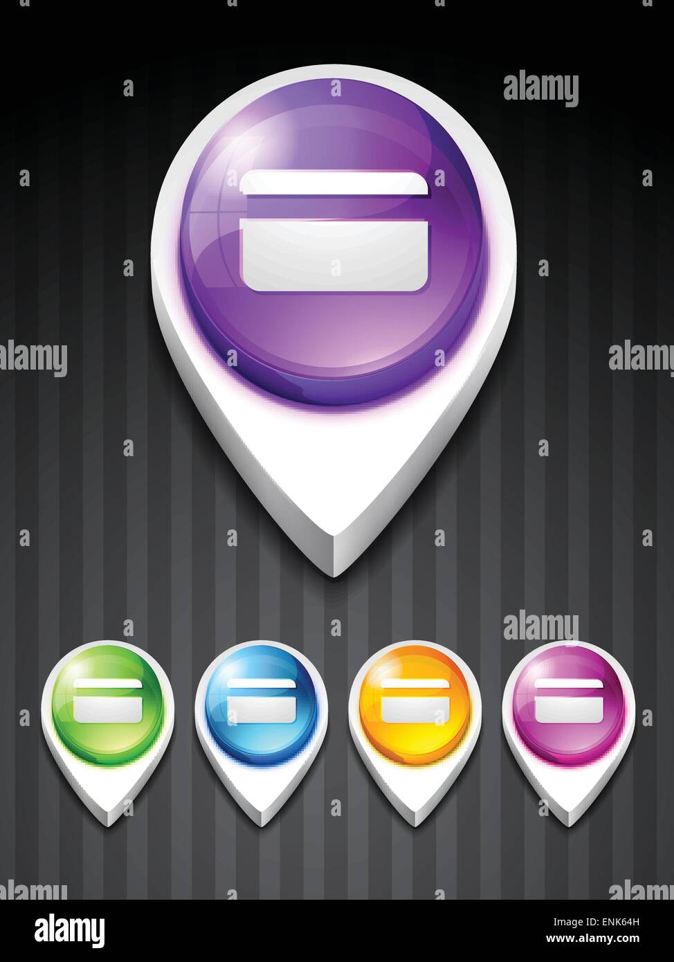 Credit card icon symbol 3d Stock Vector Images - Alamy
