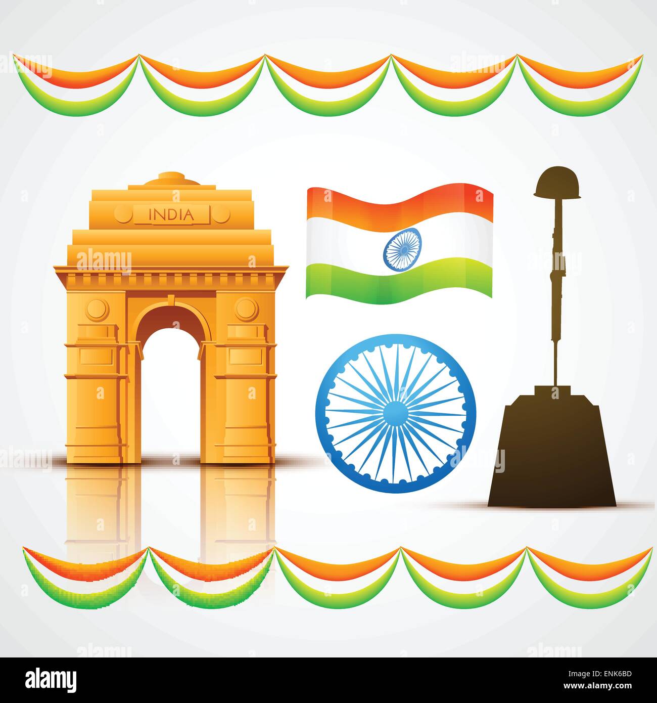 vector patriotic indian elements Stock Vector Image & Art - Alamy
