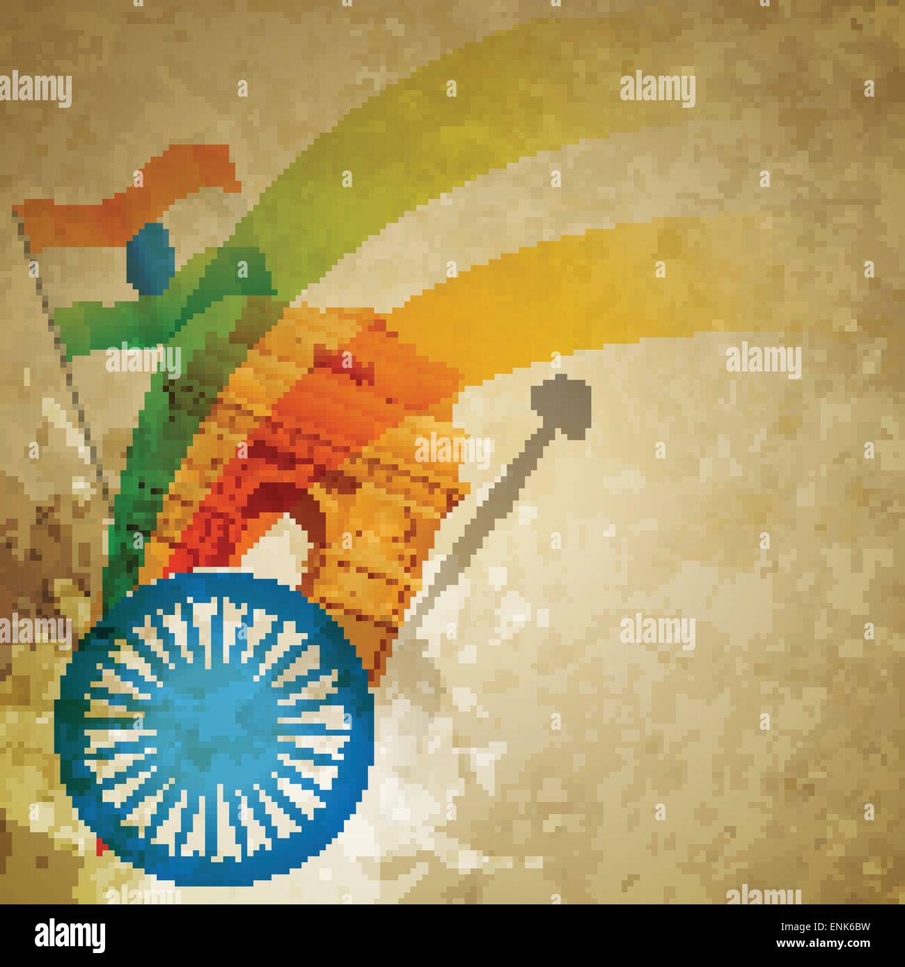 vector patriotic indian flag design art Stock Vector Image & Art - Alamy