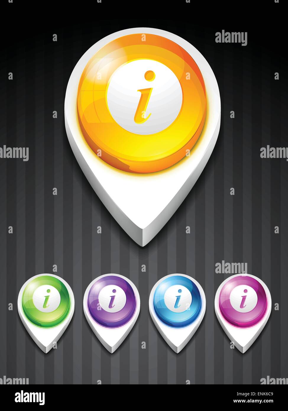 vector info icon 3d style symbol Stock Vector Image & Art - Alamy