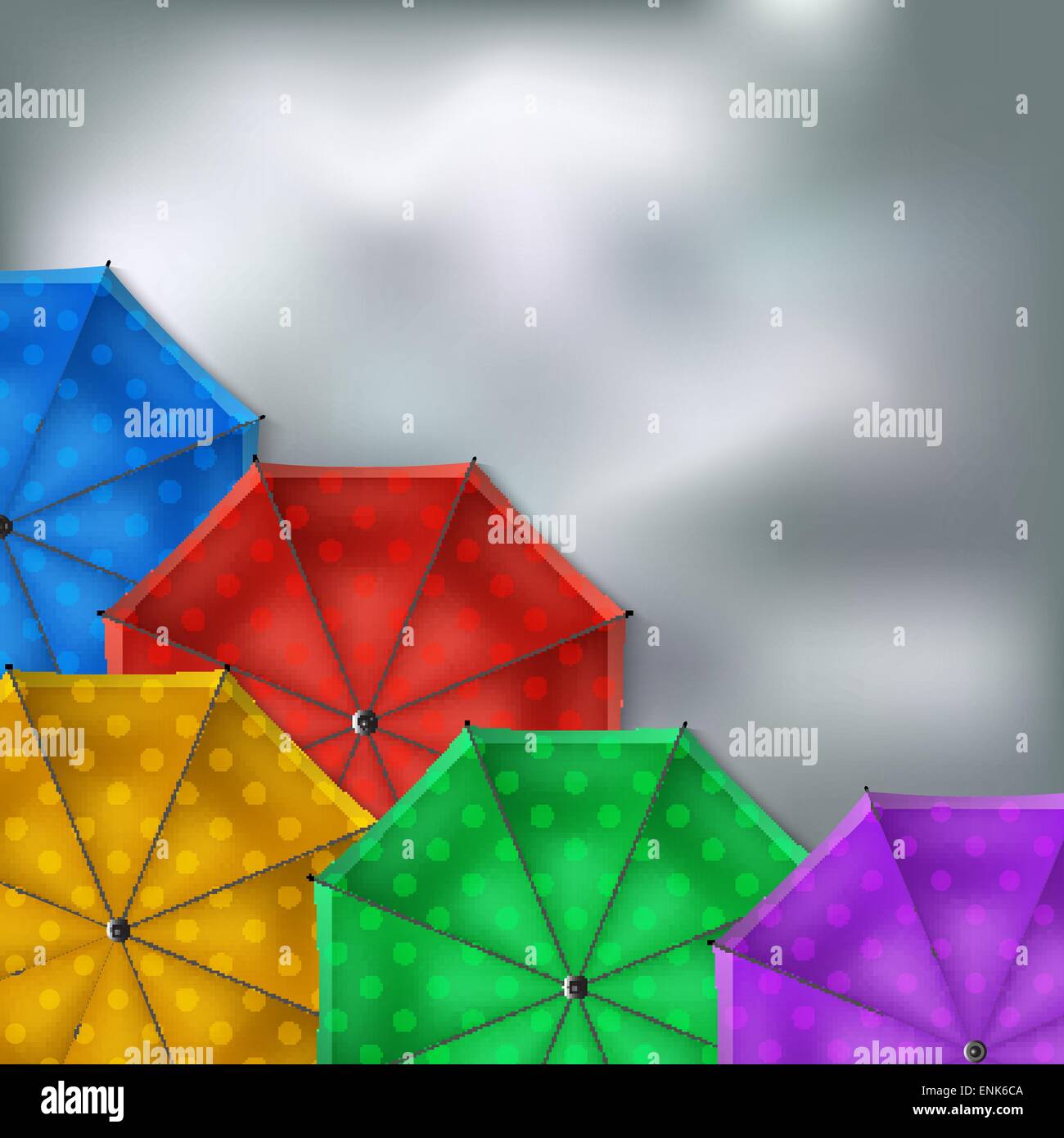 colored umbrellas background - vector illustration. eps 10 Stock Vector ...