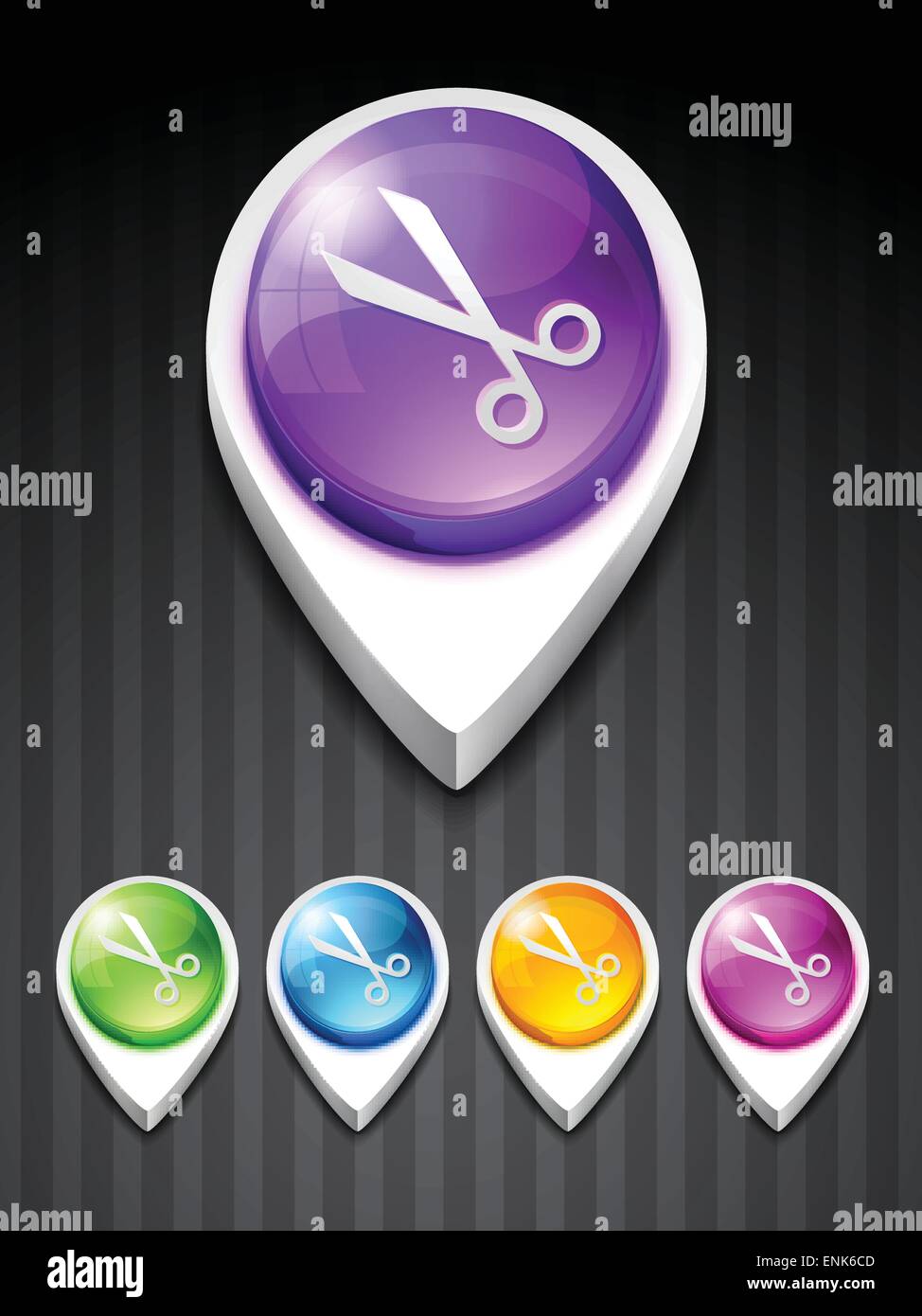 vector scissor 3d style icon Stock Vector Image & Art - Alamy