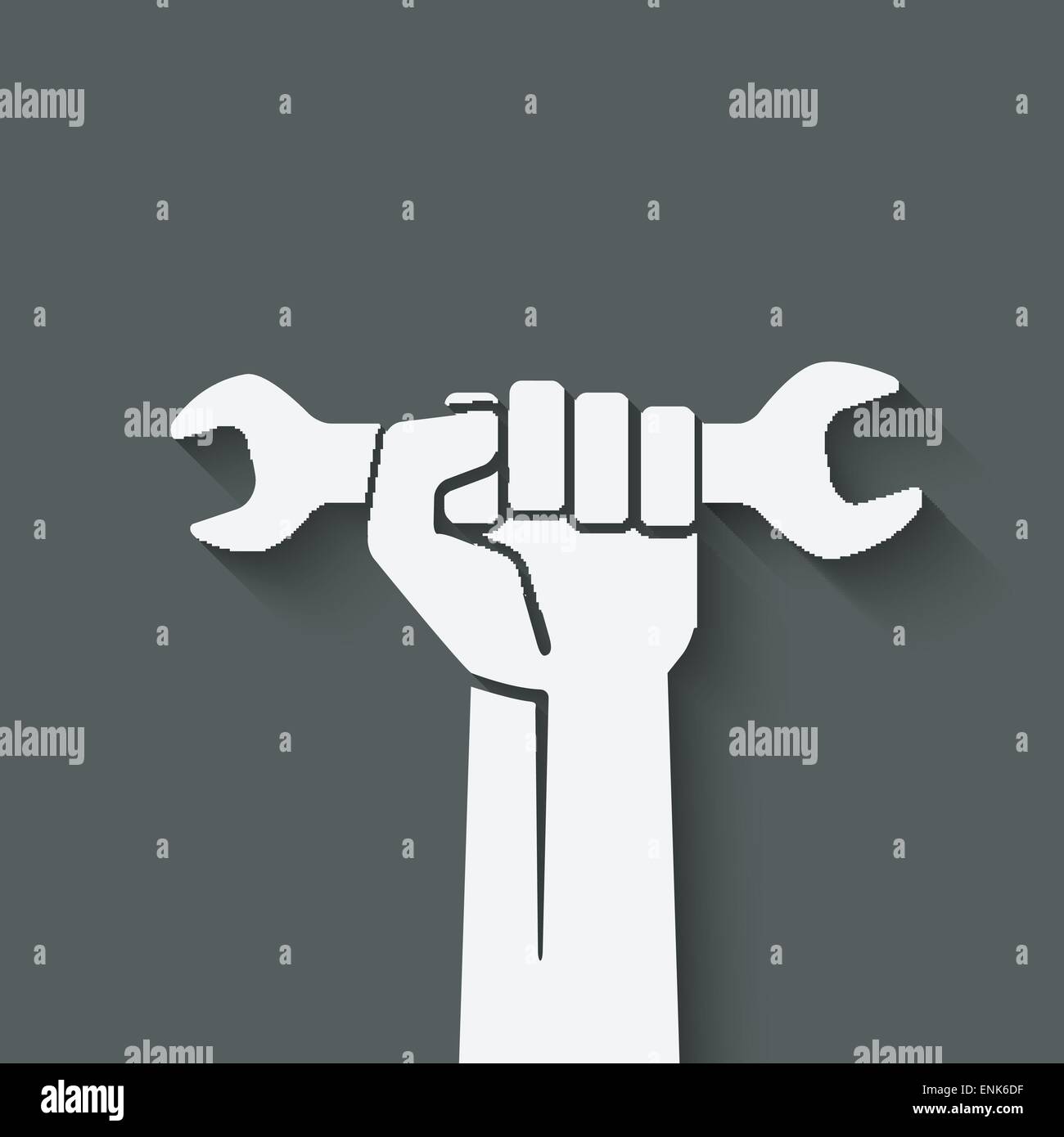 Wrench symbol hi-res stock photography and images - Alamy