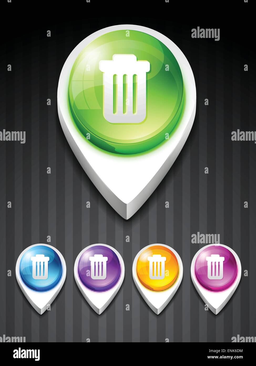 vector dustbin icon design art Stock Vector Image & Art - Alamy