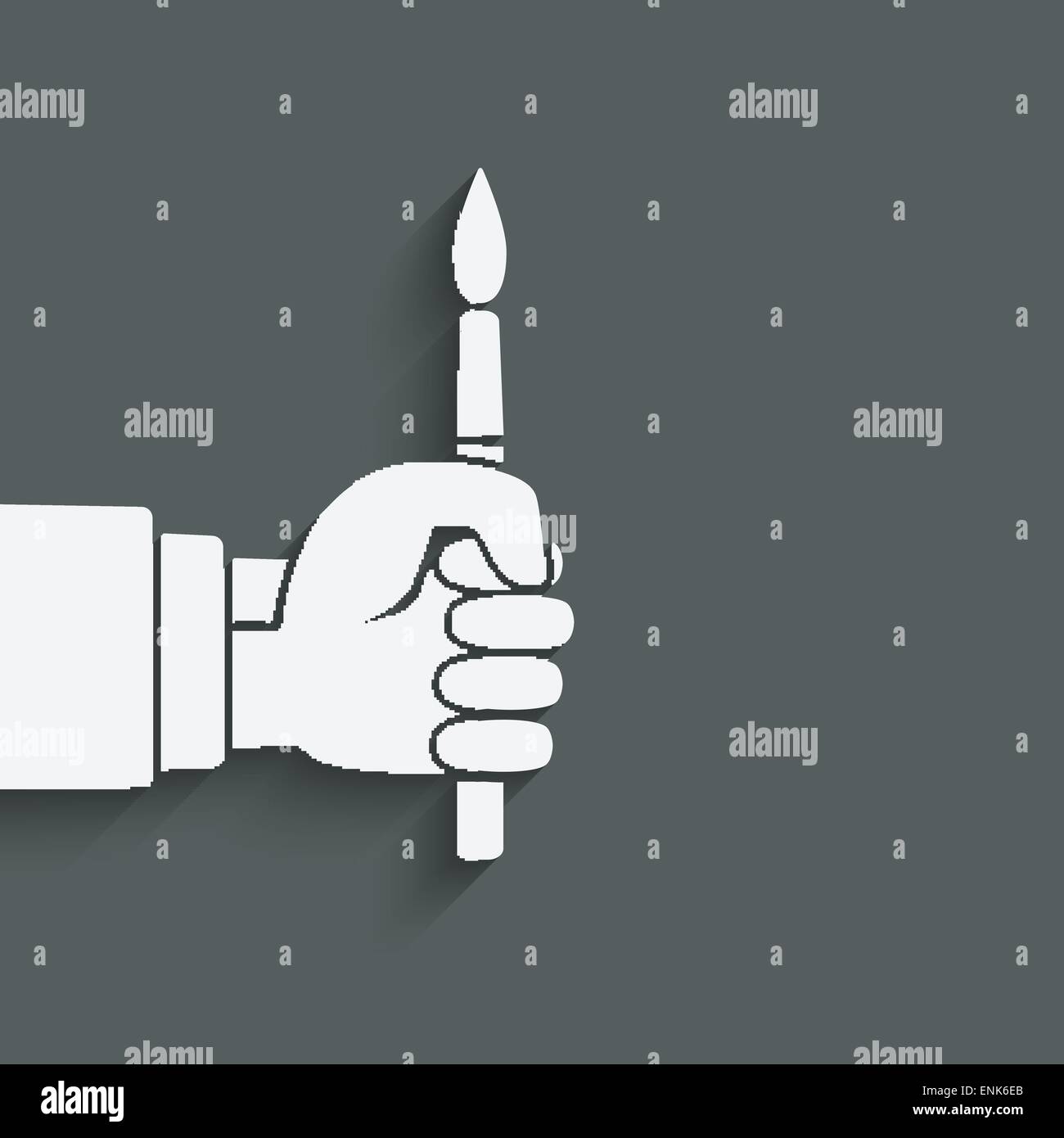Artist hands paint Stock Vector Images - Alamy