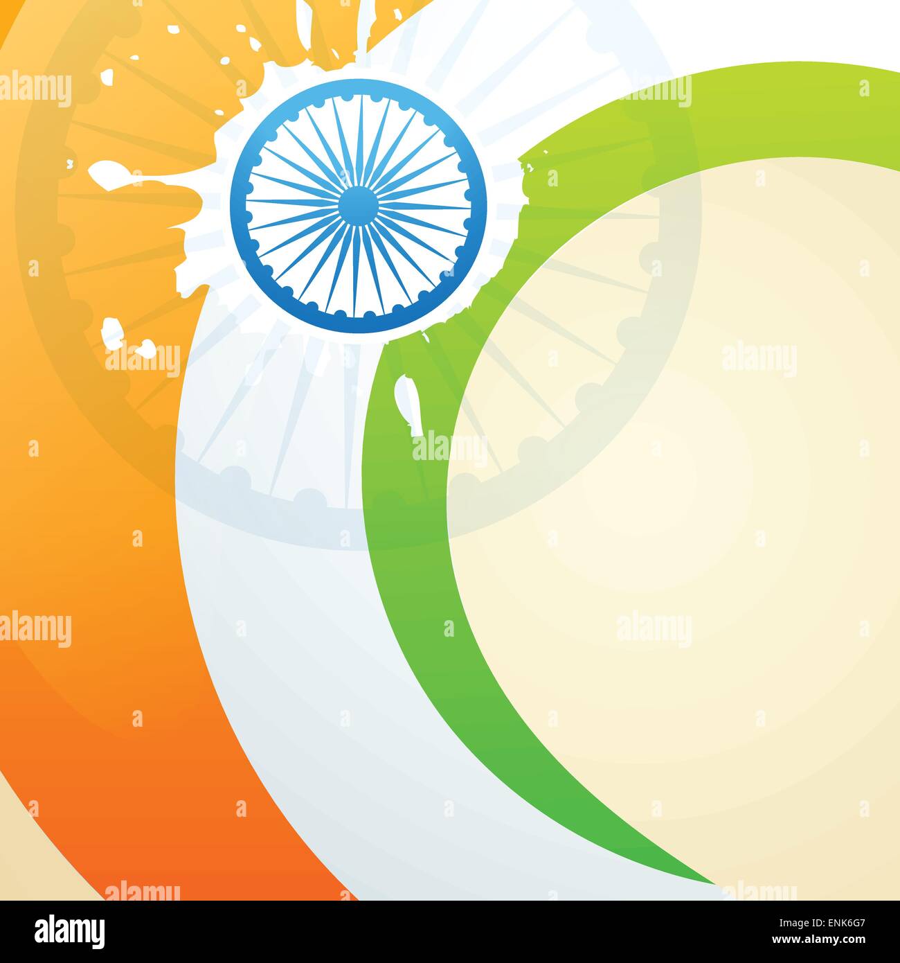 Illustration wave indian flag Stock Vector Images - Alamy
