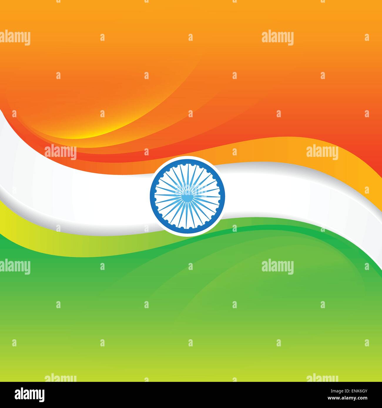 vector indian flag design in wave style Stock Vector Image & Art - Alamy