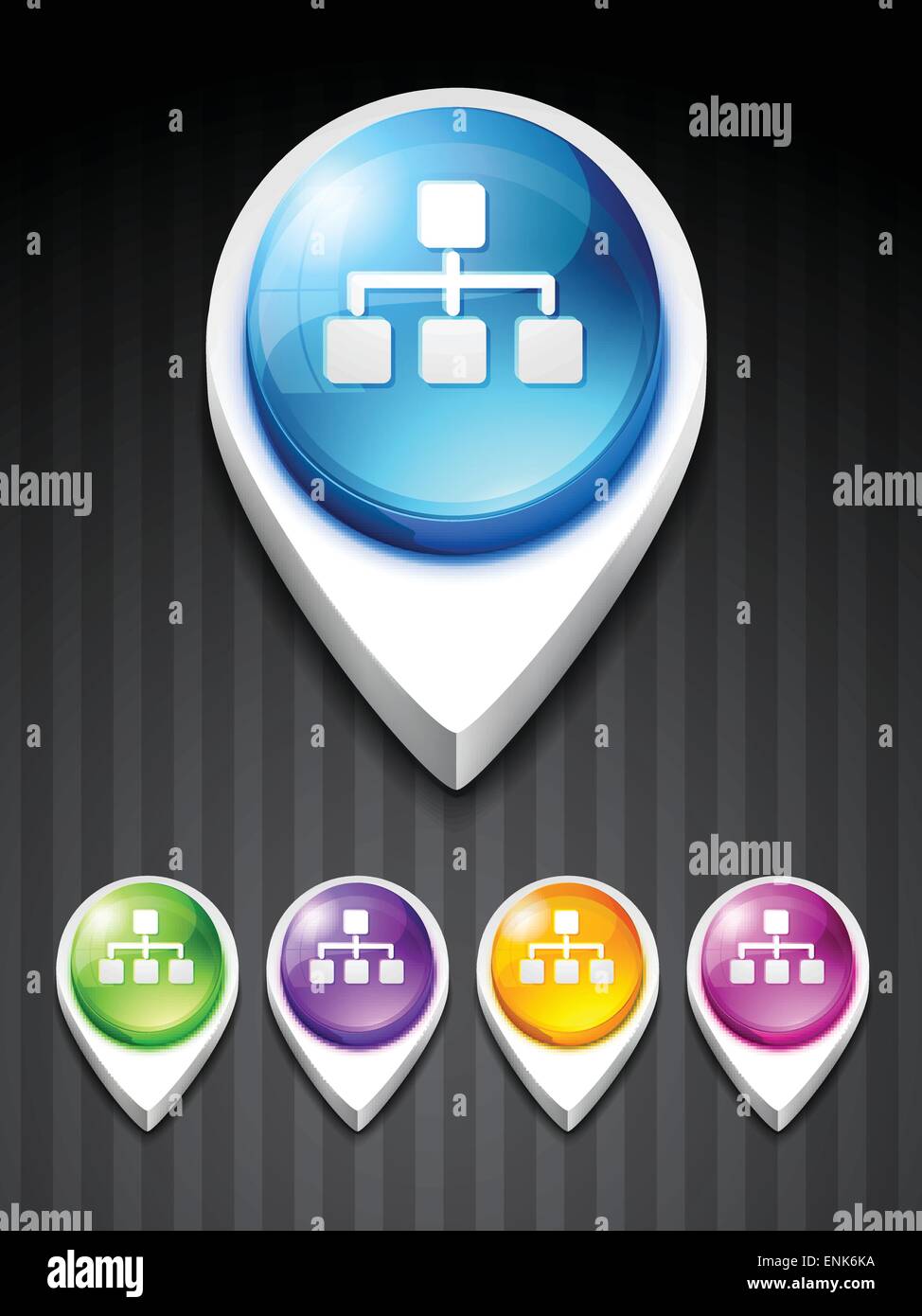 vector network 3d style icon Stock Vector Image & Art - Alamy