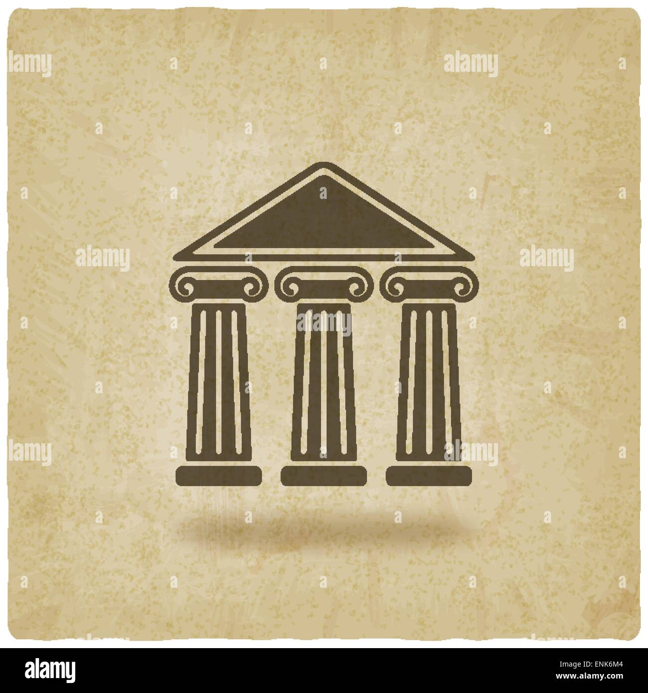 building with columns old background - vector illustration. eps 10 ...