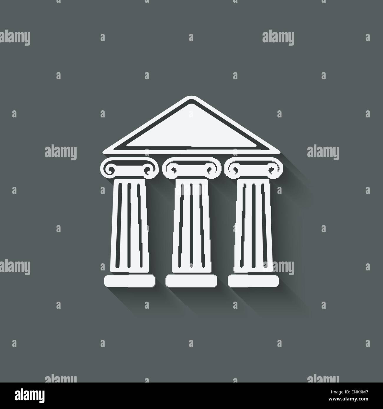 building with columns - vector illustration. eps 10 Stock Vector Image ...