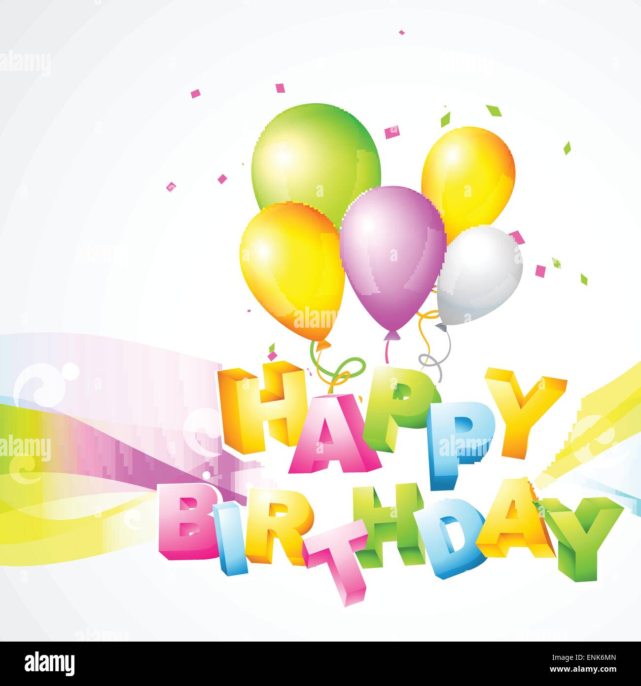 colorful vector background of birthday Stock Vector Image & Art - Alamy