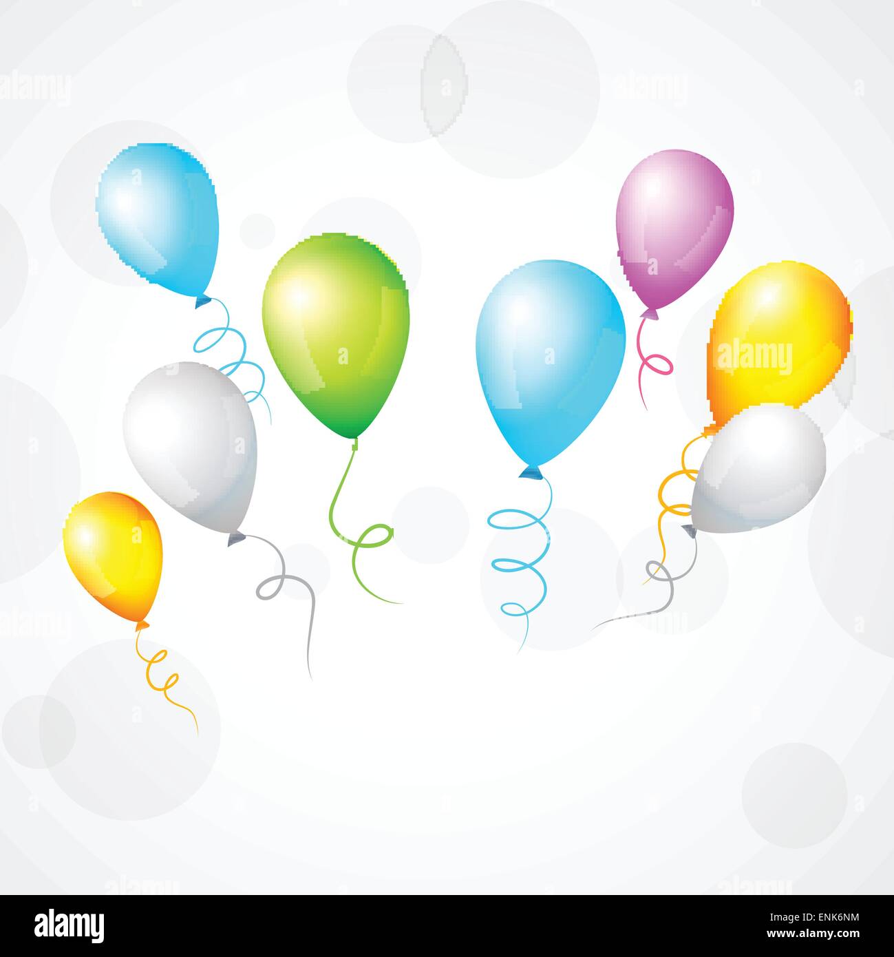 vector colorful isolated balloon illustration Stock Vector Image & Art ...