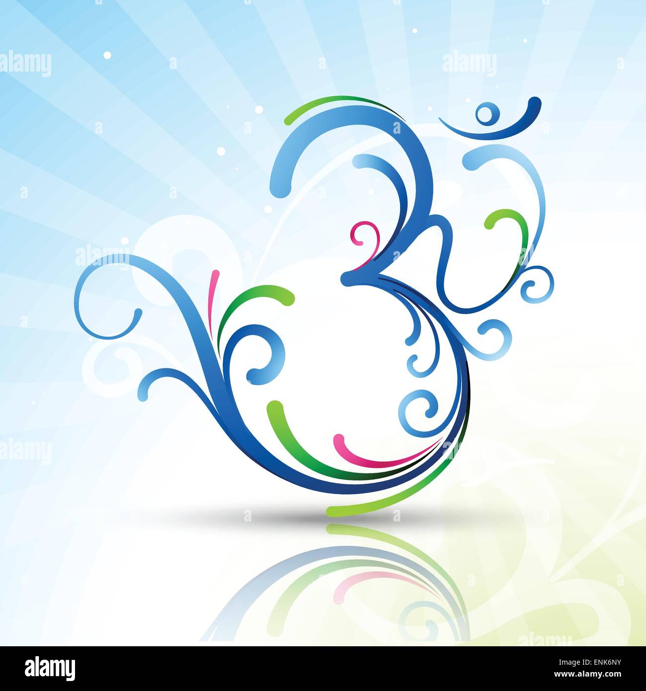 beautiful artistic vector om symbol design Stock Vector Image & Art - Alamy