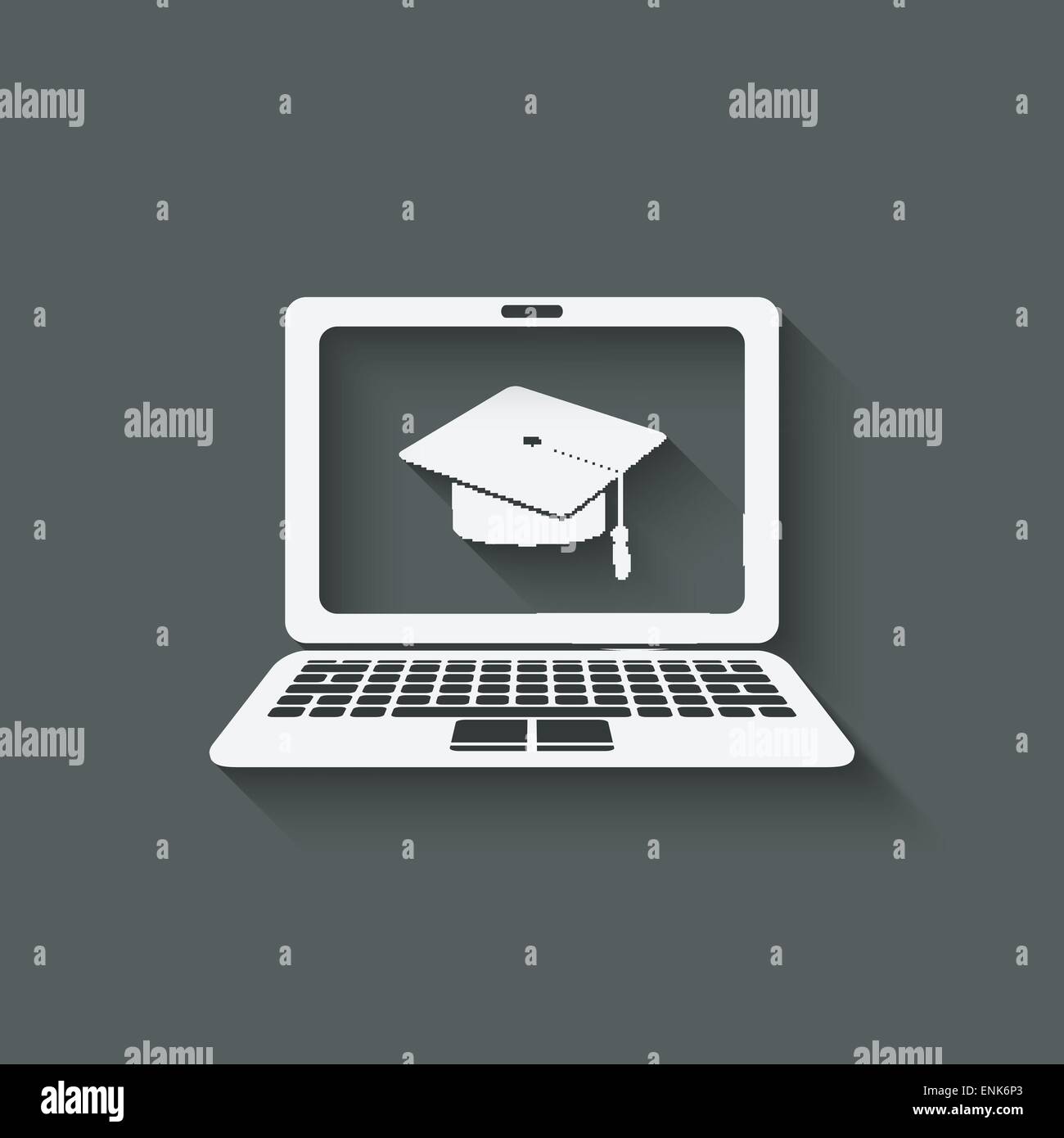 distance online learning symbol - vector illustration. eps 10 Stock ...