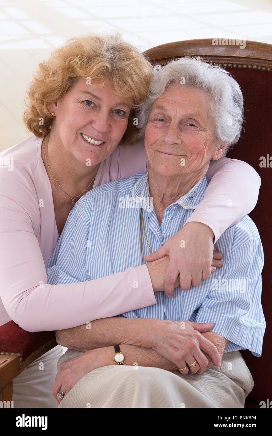Elderly person indoors Stock Photo - Alamy