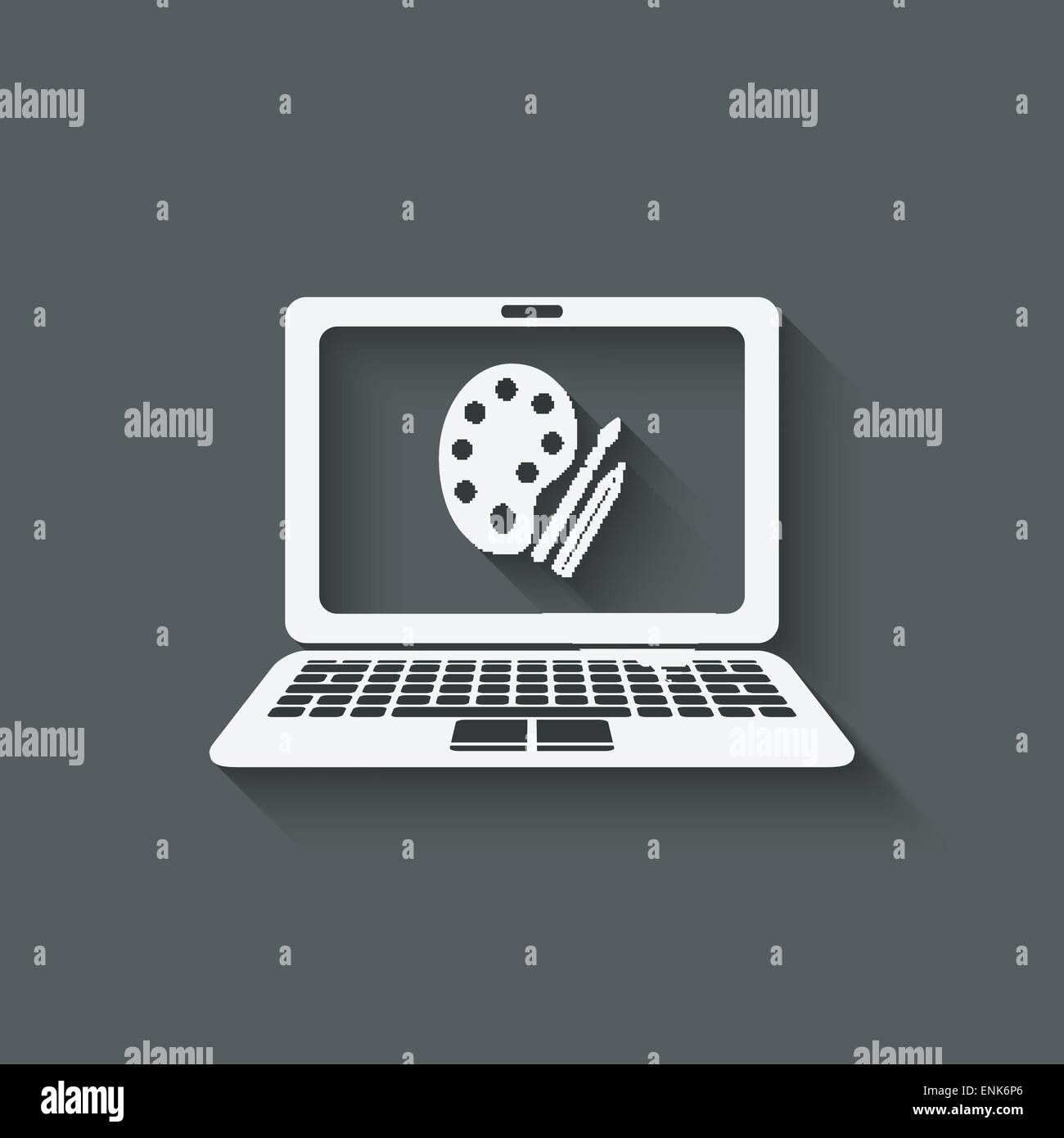 distance online learning symbol - vector illustration. eps 10 Stock ...