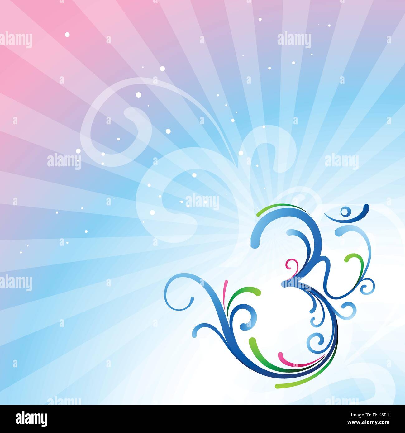 beautiful artistic vector om symbol design Stock Vector Image & Art - Alamy