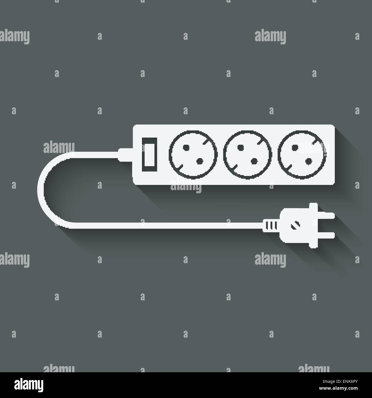 Extension cord icon hi-res stock photography and images - Alamy