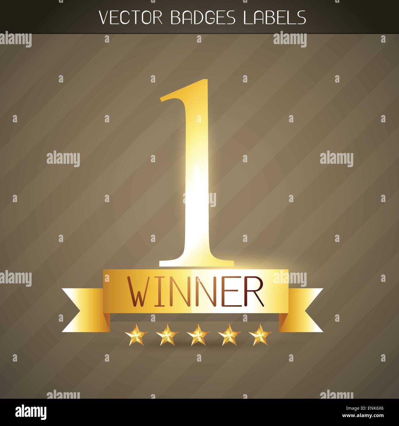 no. 1 winner golden style label design Stock Vector Image & Art - Alamy