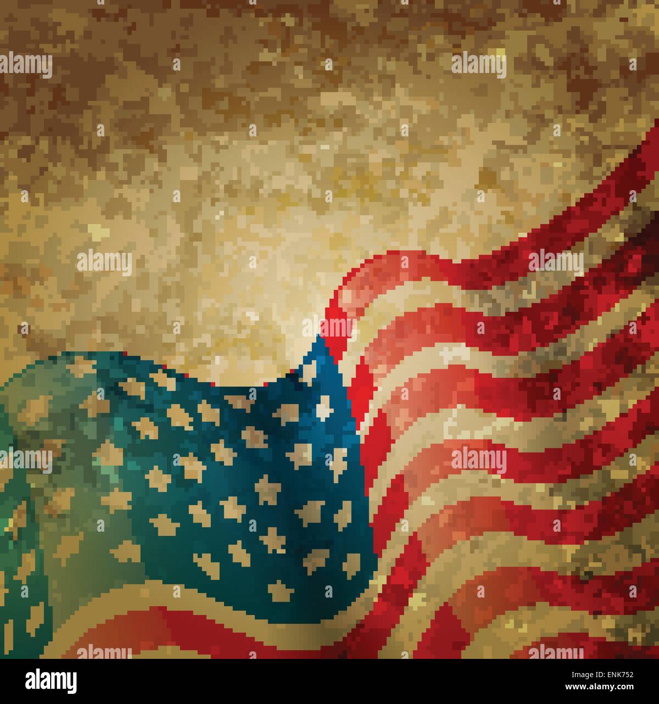 vintage style american flag background Stock Vector Image & Art - Alamy