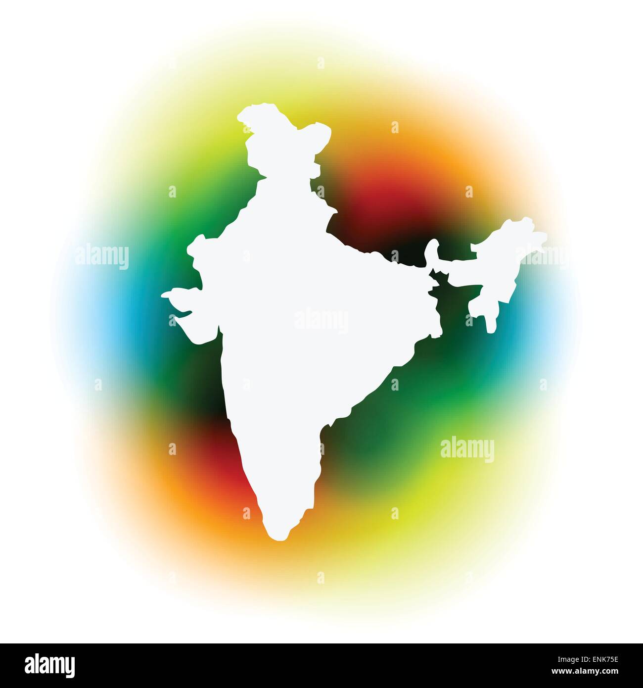 Map india tricolor vector design hi-res stock photography and images ...