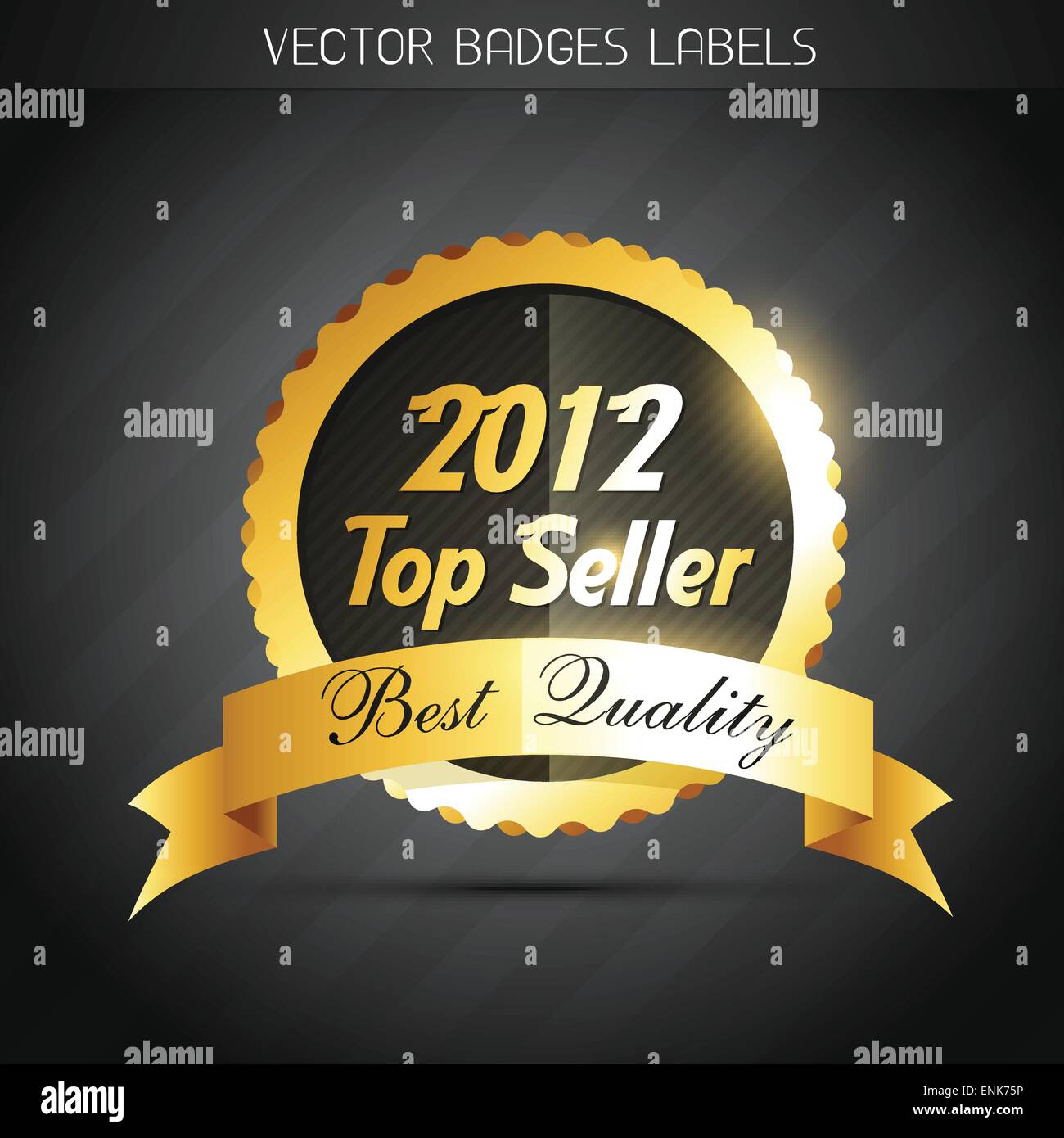 golden label of top seller product Stock Vector Image & Art - Alamy