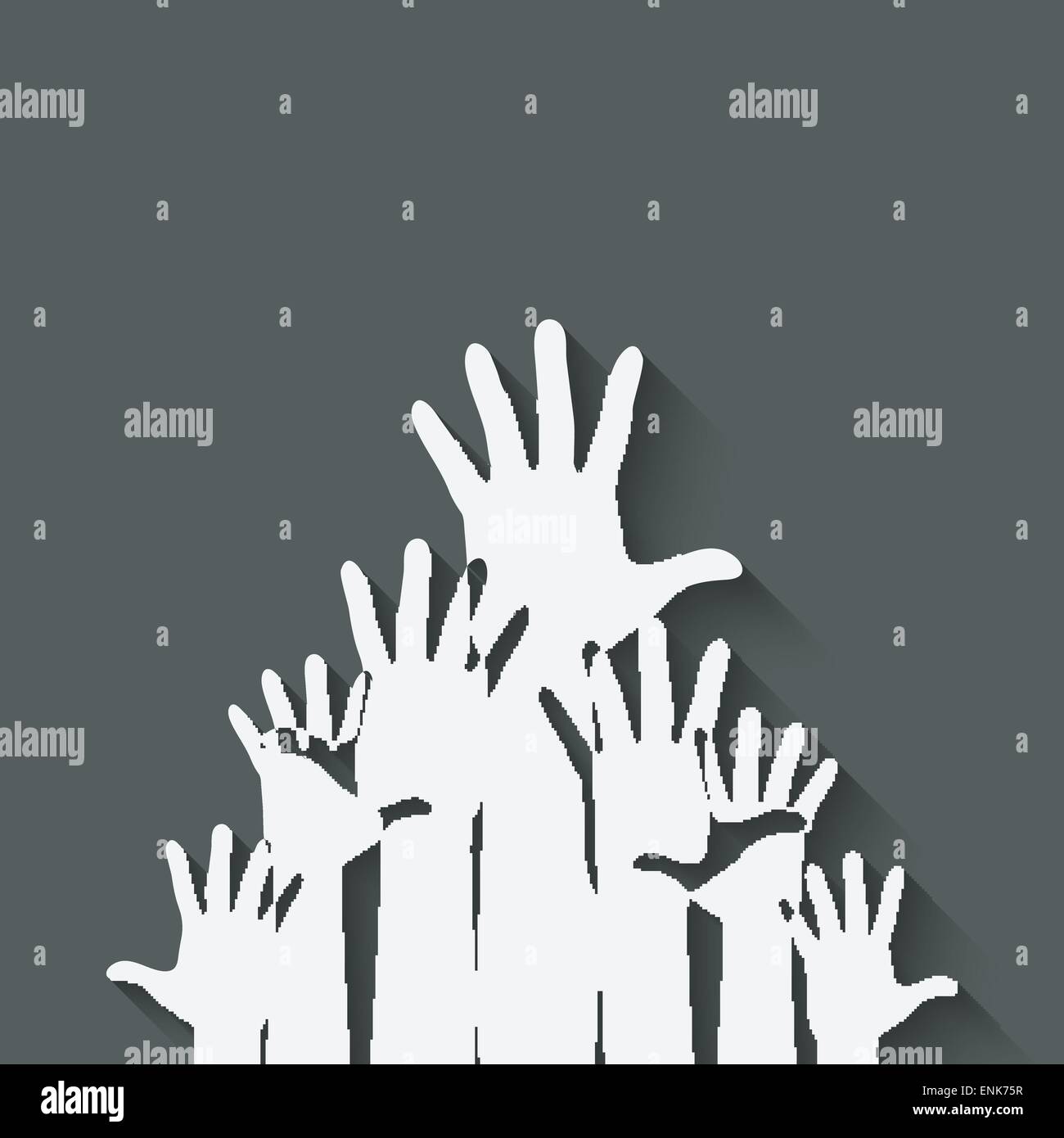 hands up symbol - vector illustration. eps 10 Stock Vector Image & Art ...