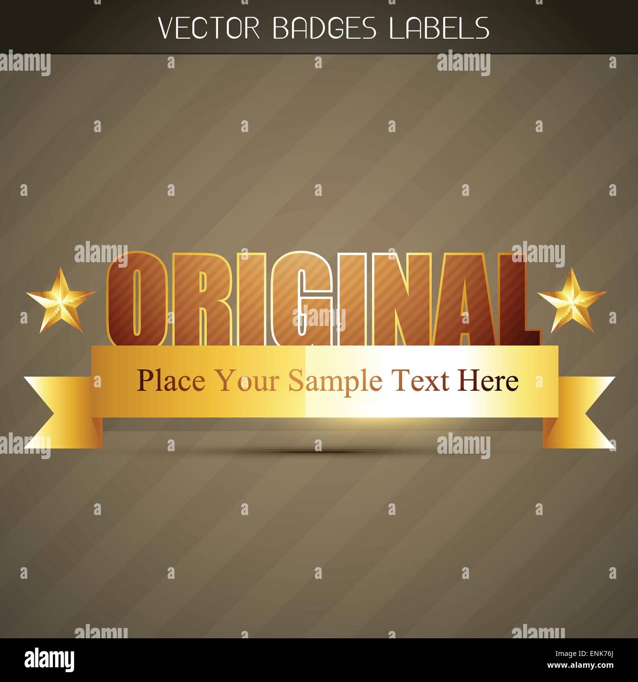 stylish original golden label design Stock Vector Image & Art - Alamy