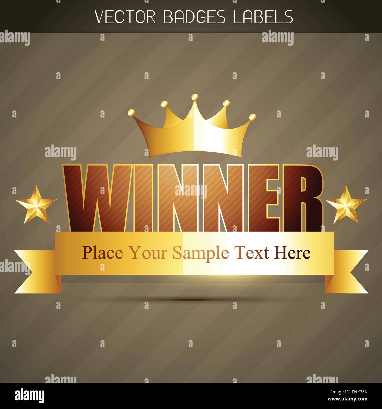 vector golden winner label design Stock Vector Image & Art - Alamy