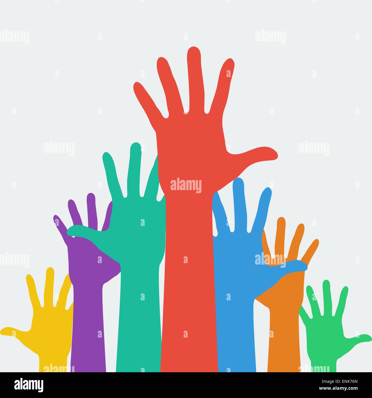 hands up symbol - vector illustration. eps 8 Stock Vector Image & Art ...