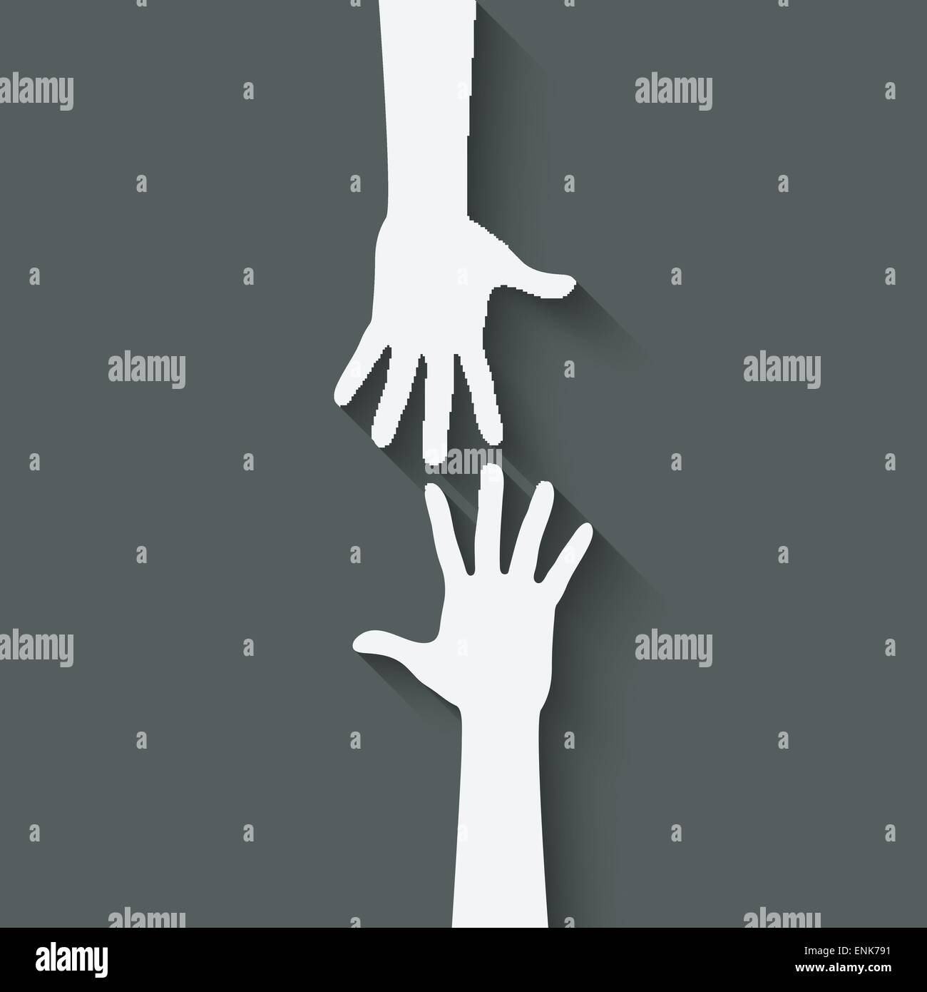 helping hand symbol - vector illustration. eps 10 Stock Vector Image ...