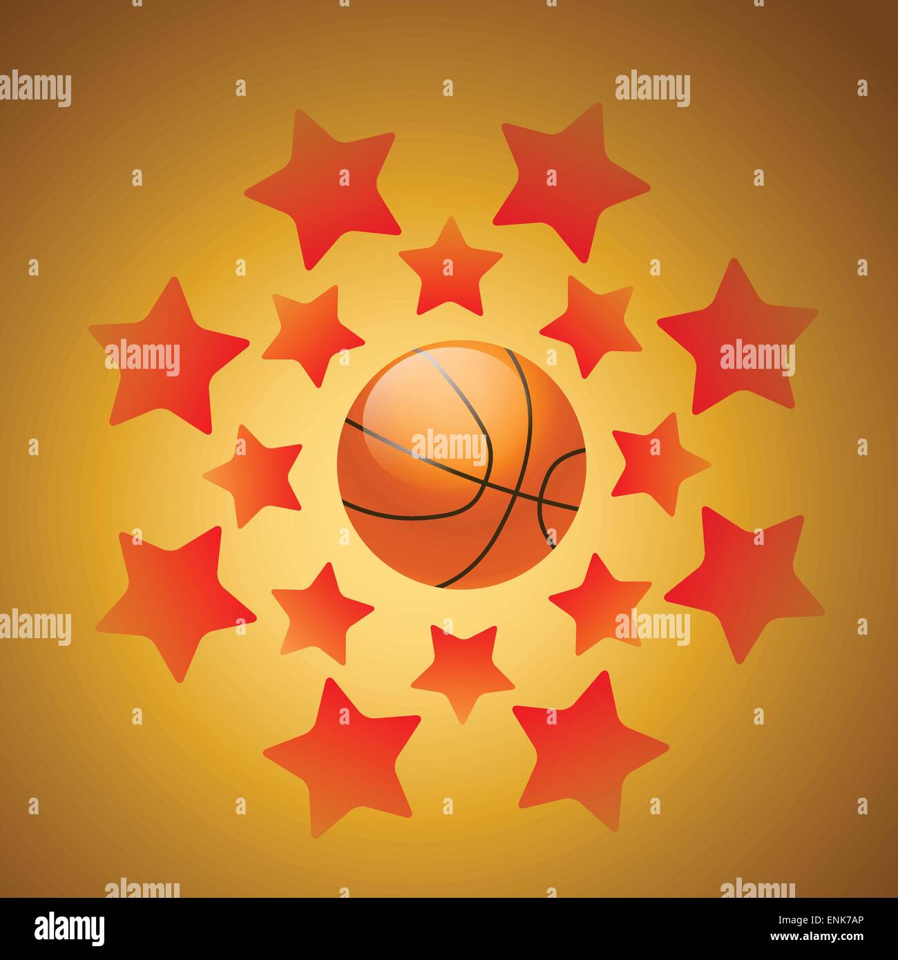 vector beautiful background of basketball with star Stock Vector Image ...