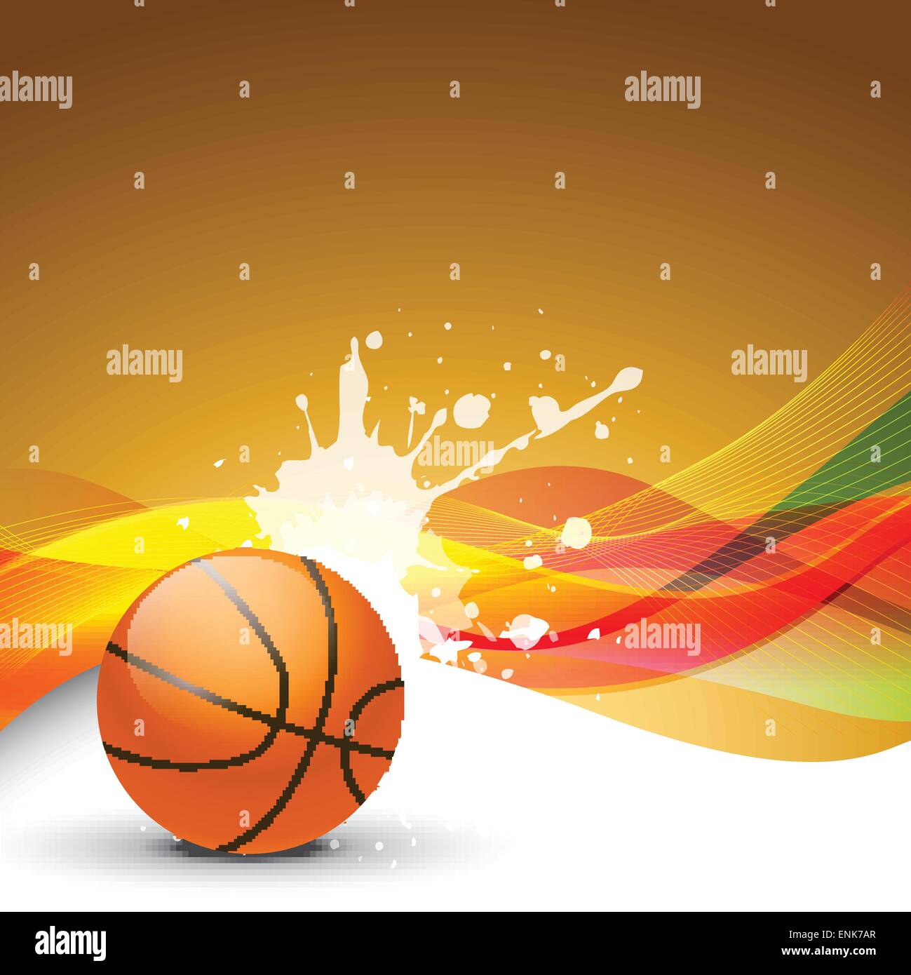 vector abstract background of basketball with wave Stock Vector Image ...