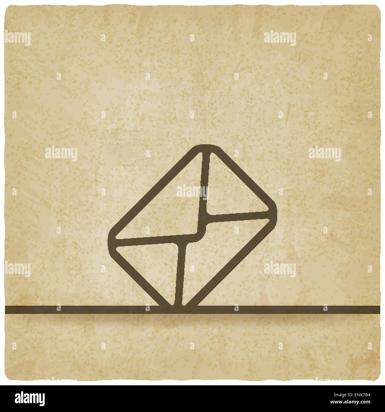 Open brown envelope old Stock Vector Images - Alamy