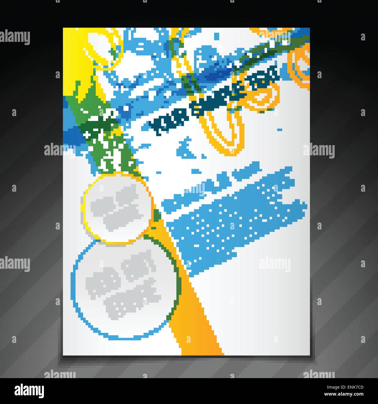 vector beautiful brochure flyer template illustration Stock Vector ...