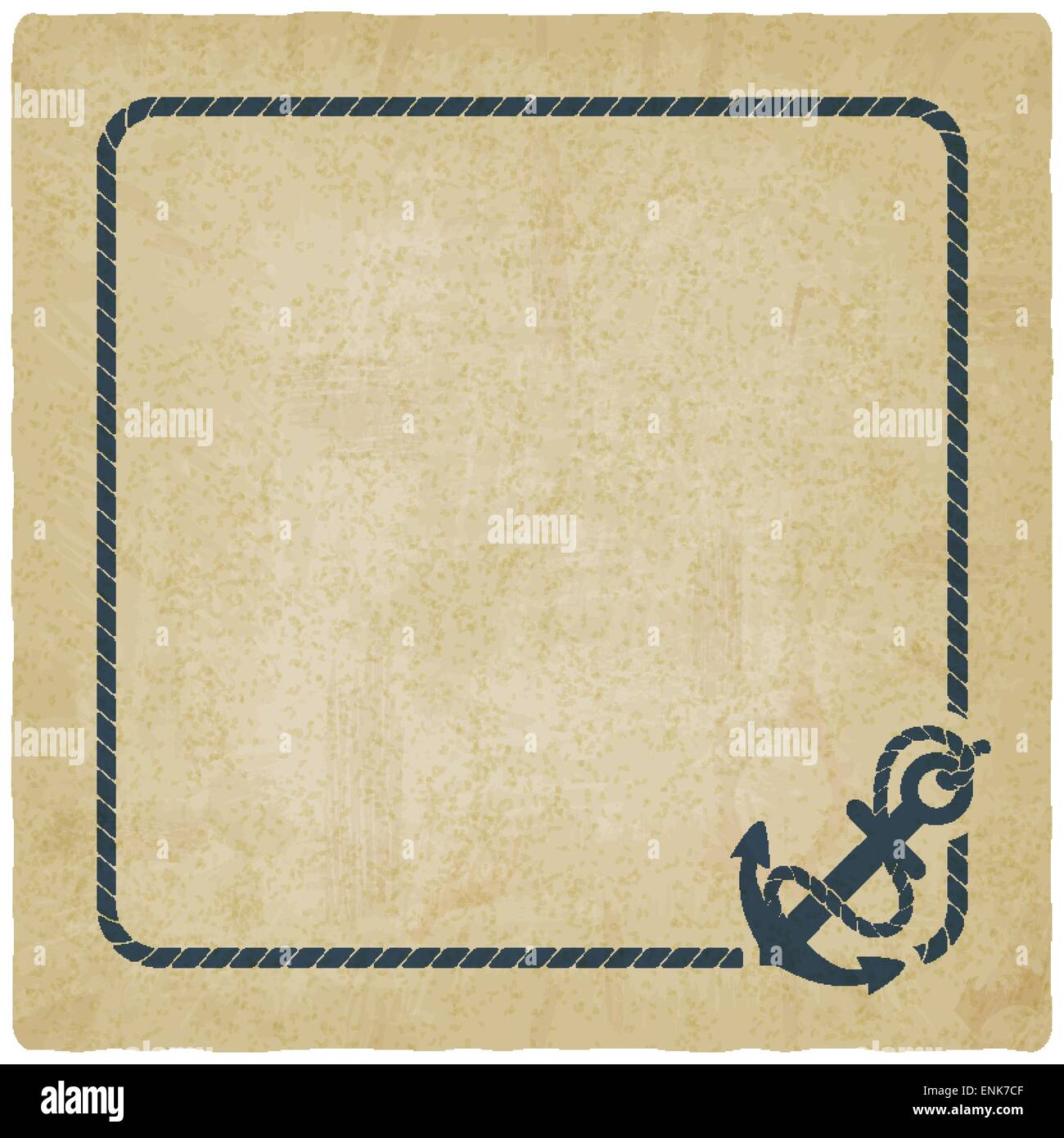 Anchor old paper sea Stock Vector Images - Alamy