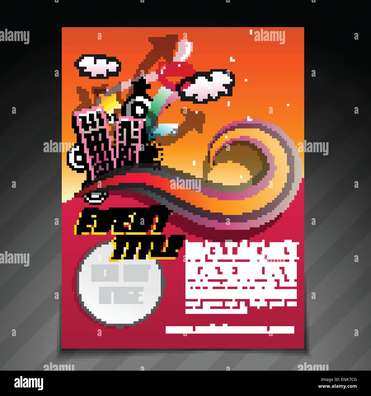 vector event brochure flyer template illustration Stock Vector Image ...