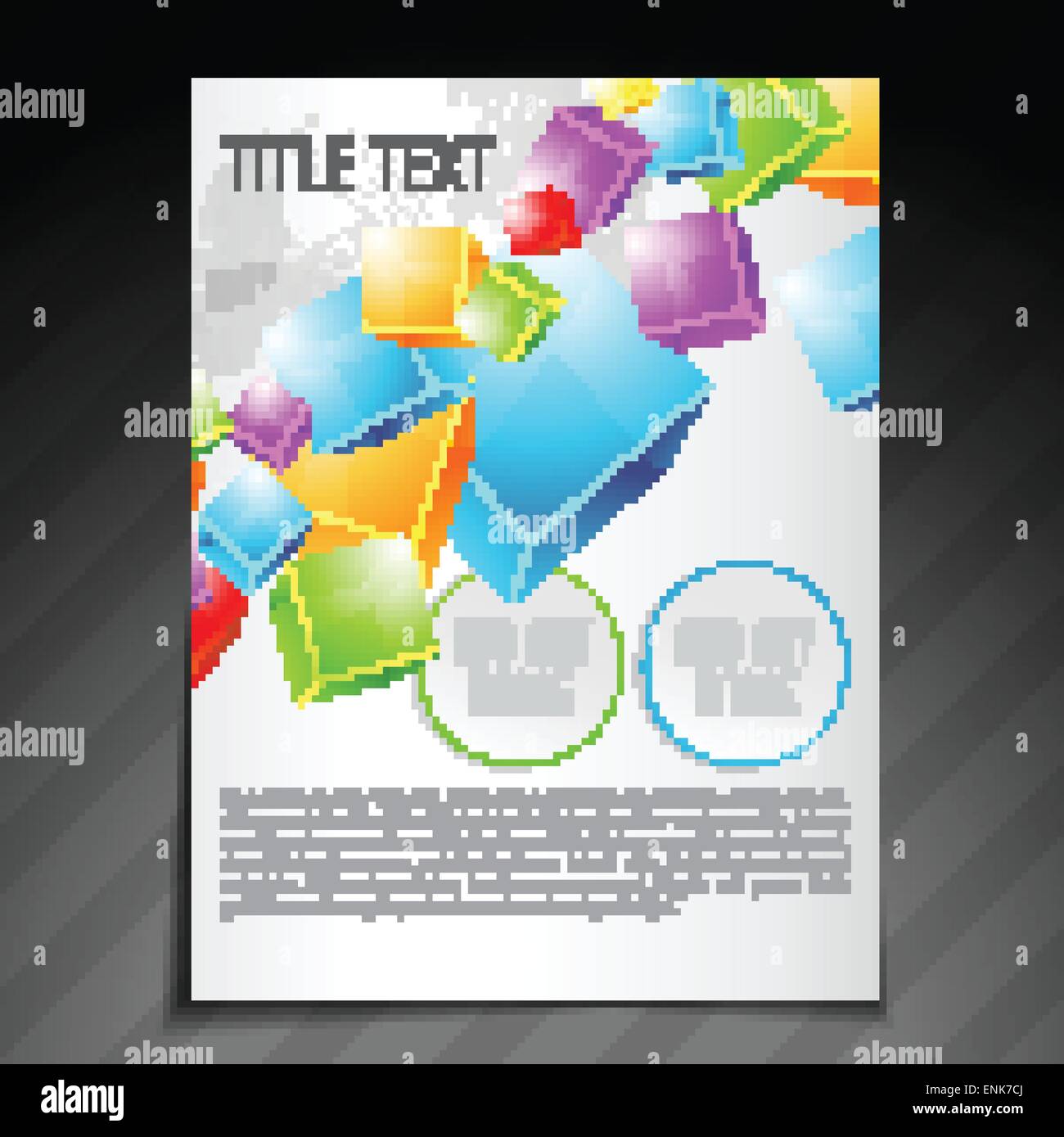 vector colorful brochure flyer template Stock Vector Image & Art - Alamy