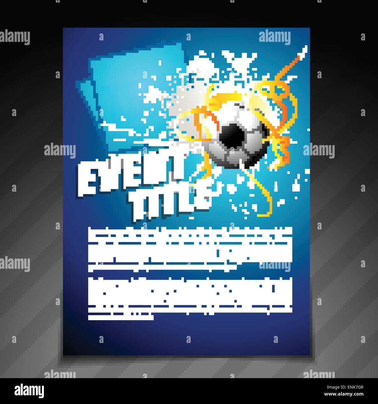 Football soccer invitation poster flyer hi-res stock photography and ...