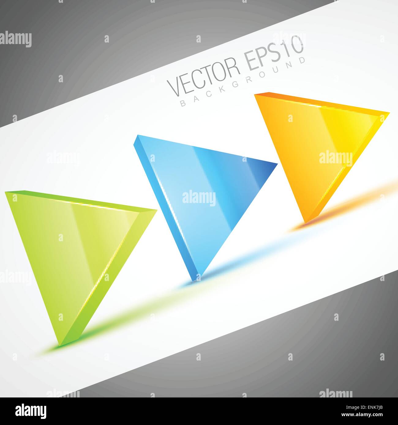 vector abstact 3d triangles illustration in isolated background Stock ...