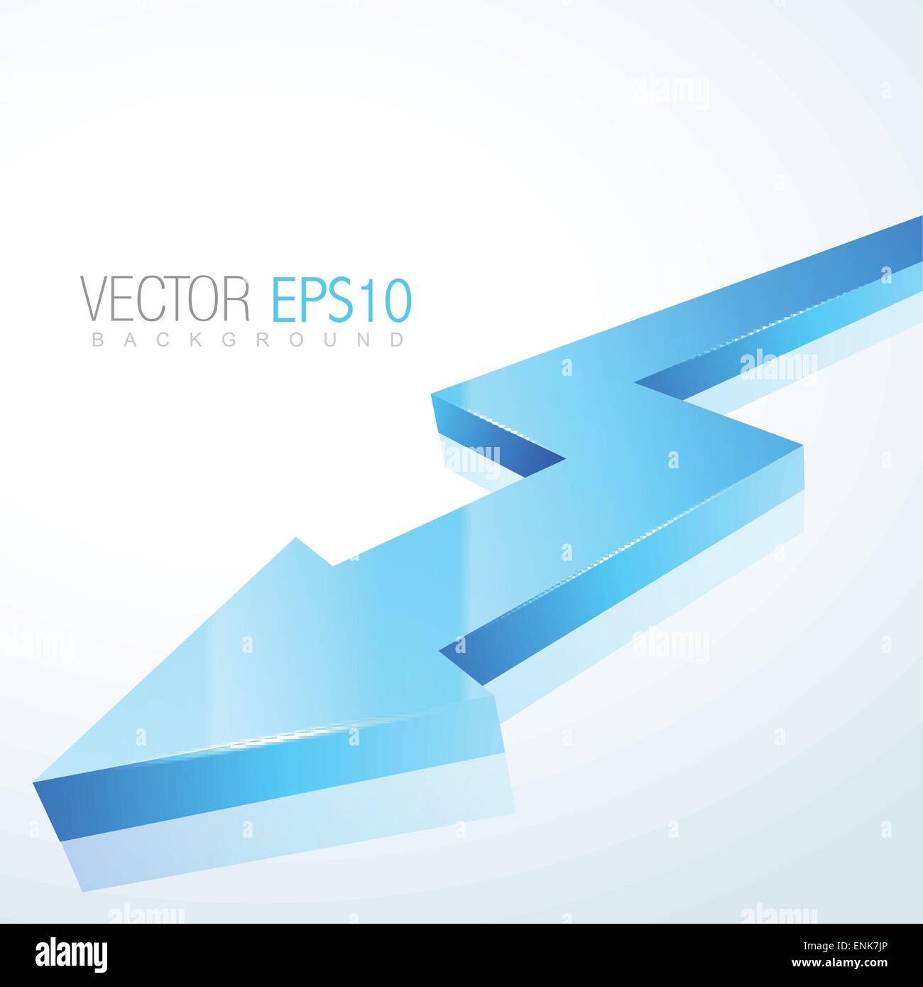 vector 3d blue arrow in isolated background Stock Vector Image & Art - Alamy